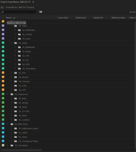 The Only Post-Production Folder Structure You’ll Ever Need - 2022 ...